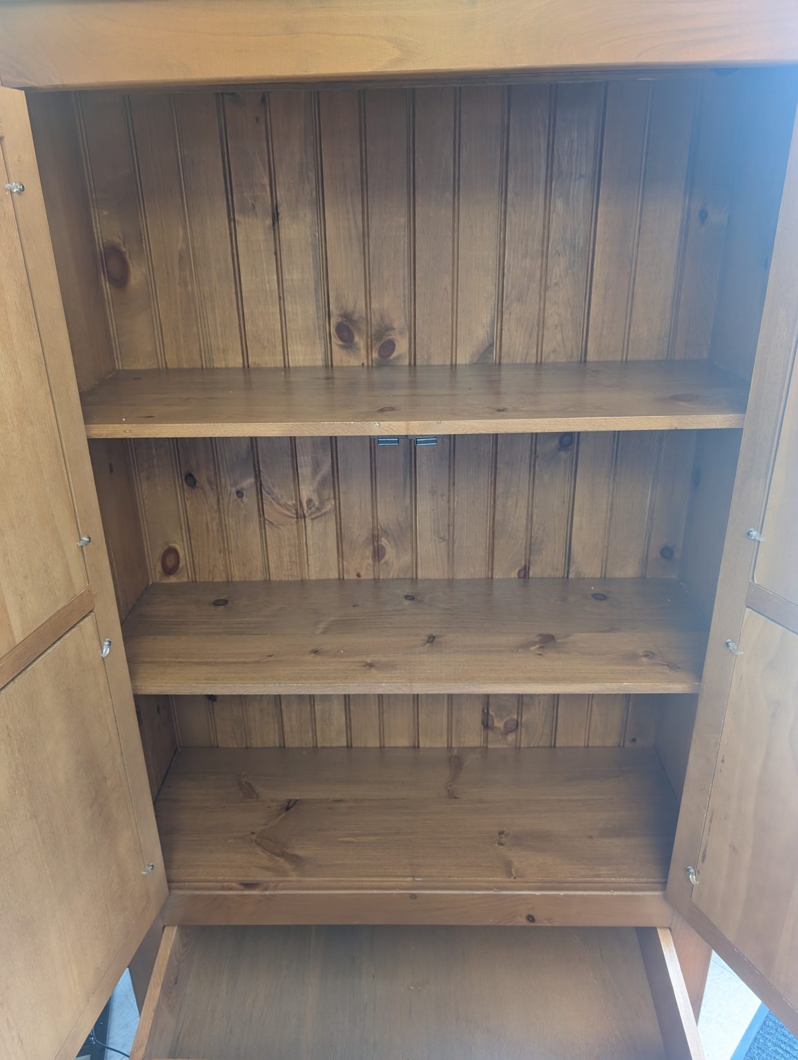 Honey Pine Pantry Cabinet | Roth & Brader Furniture