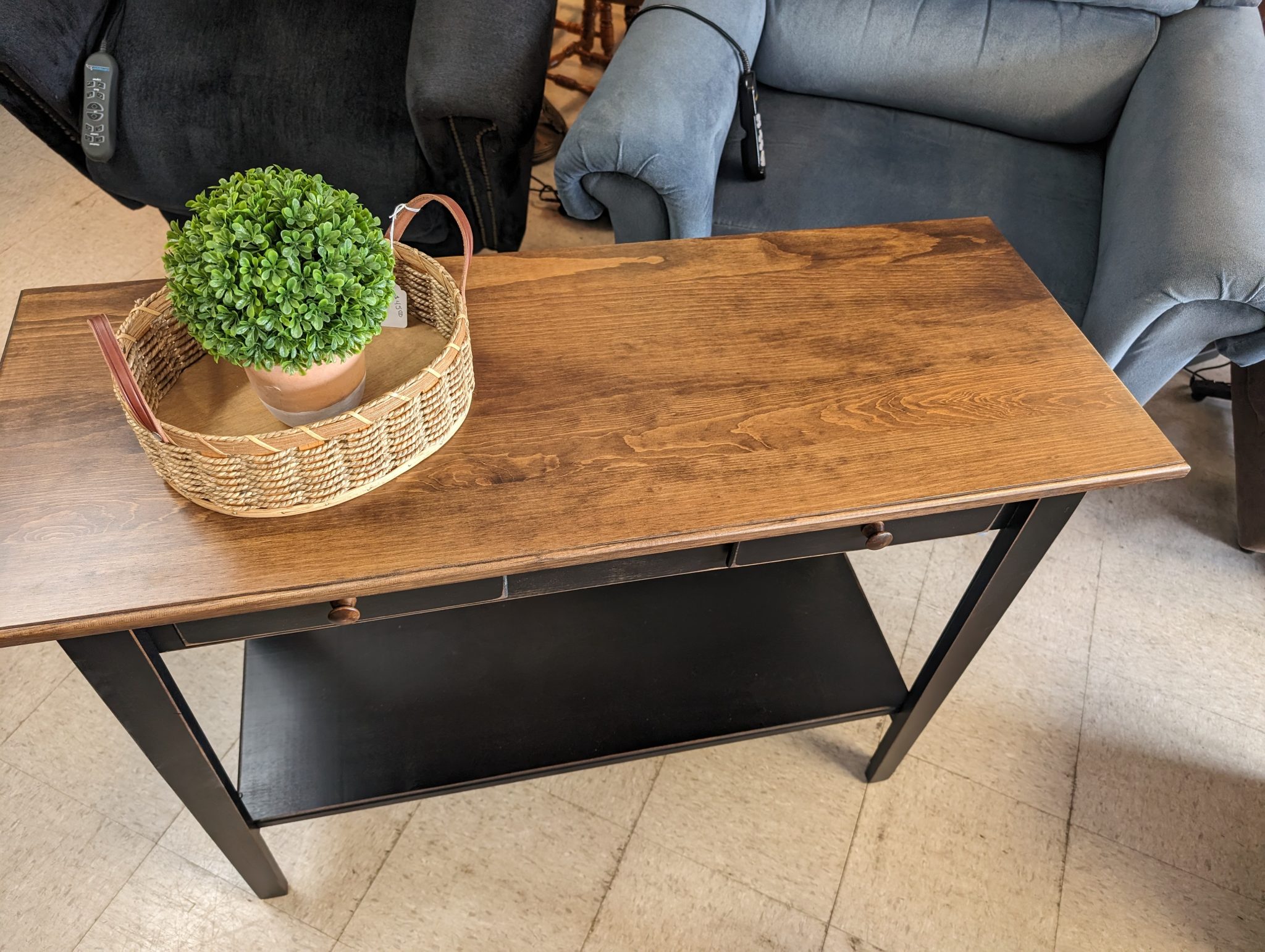 Real Wood! Black Sofa Table | Roth & Brader Furniture