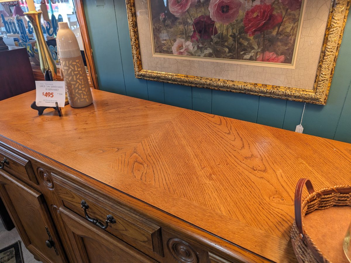 Large Solid Oak Server by Bernhardt | Roth & Brader Furniture