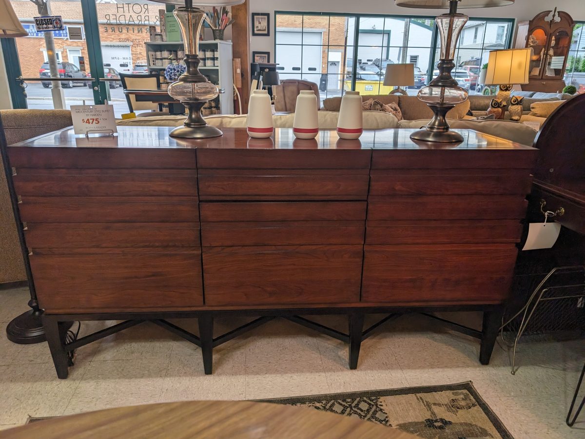 Mid Century Style Buffet by Harden | Roth & Brader Furniture