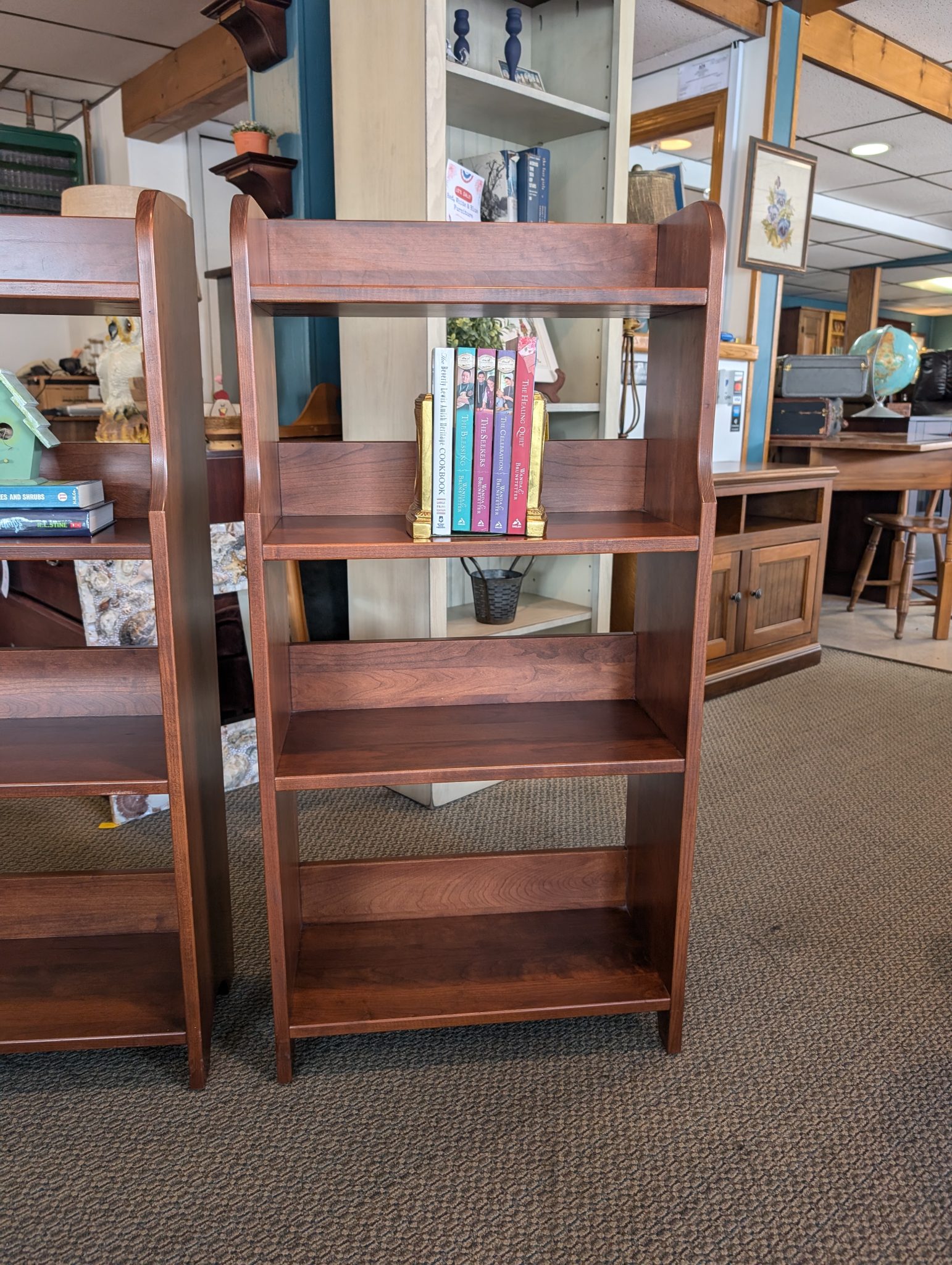 Real Cherry Wood! 3 Shelf Bookcase | Roth & Brader Furniture