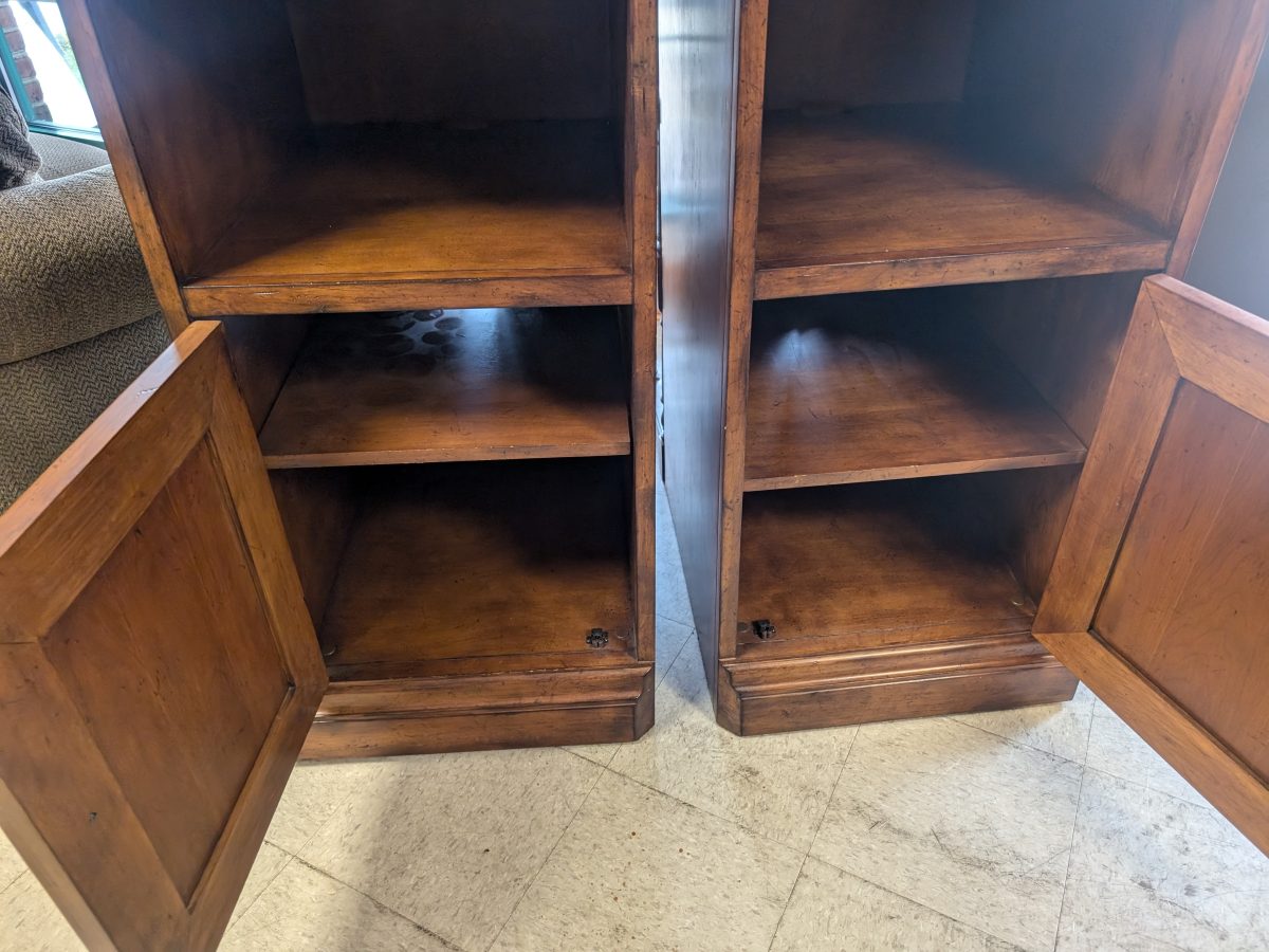 Walnut Finish Storage Bookcase Set | Roth & Brader Furniture