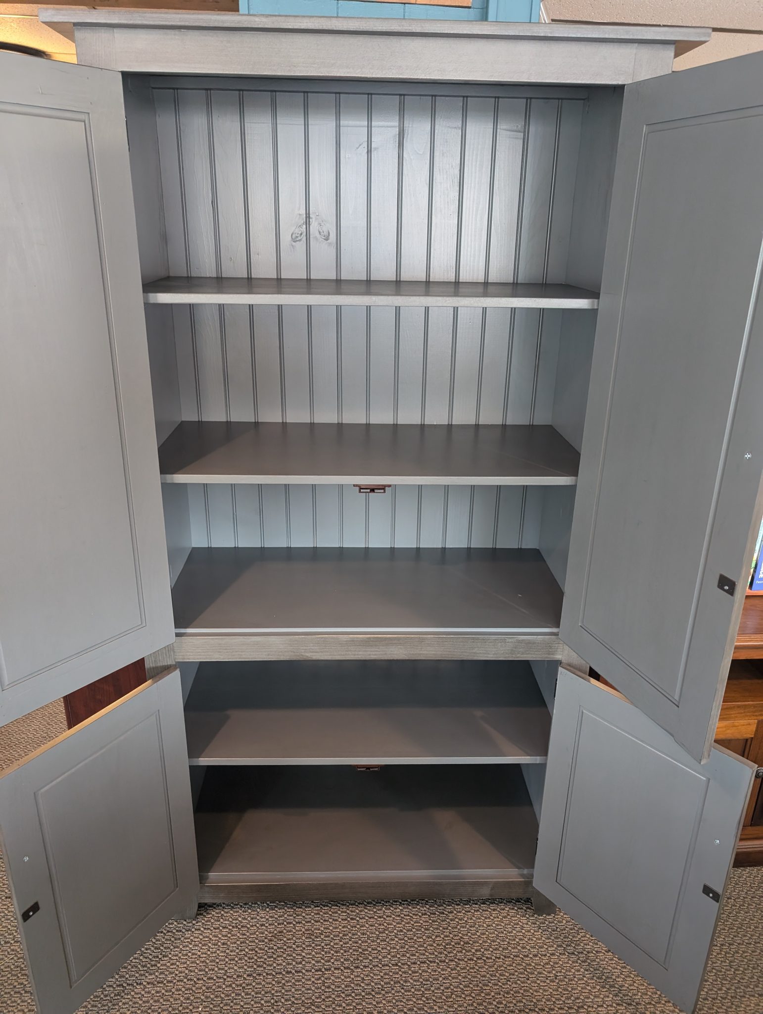 Large Gray Storage Cabinet | Roth & Brader Furniture