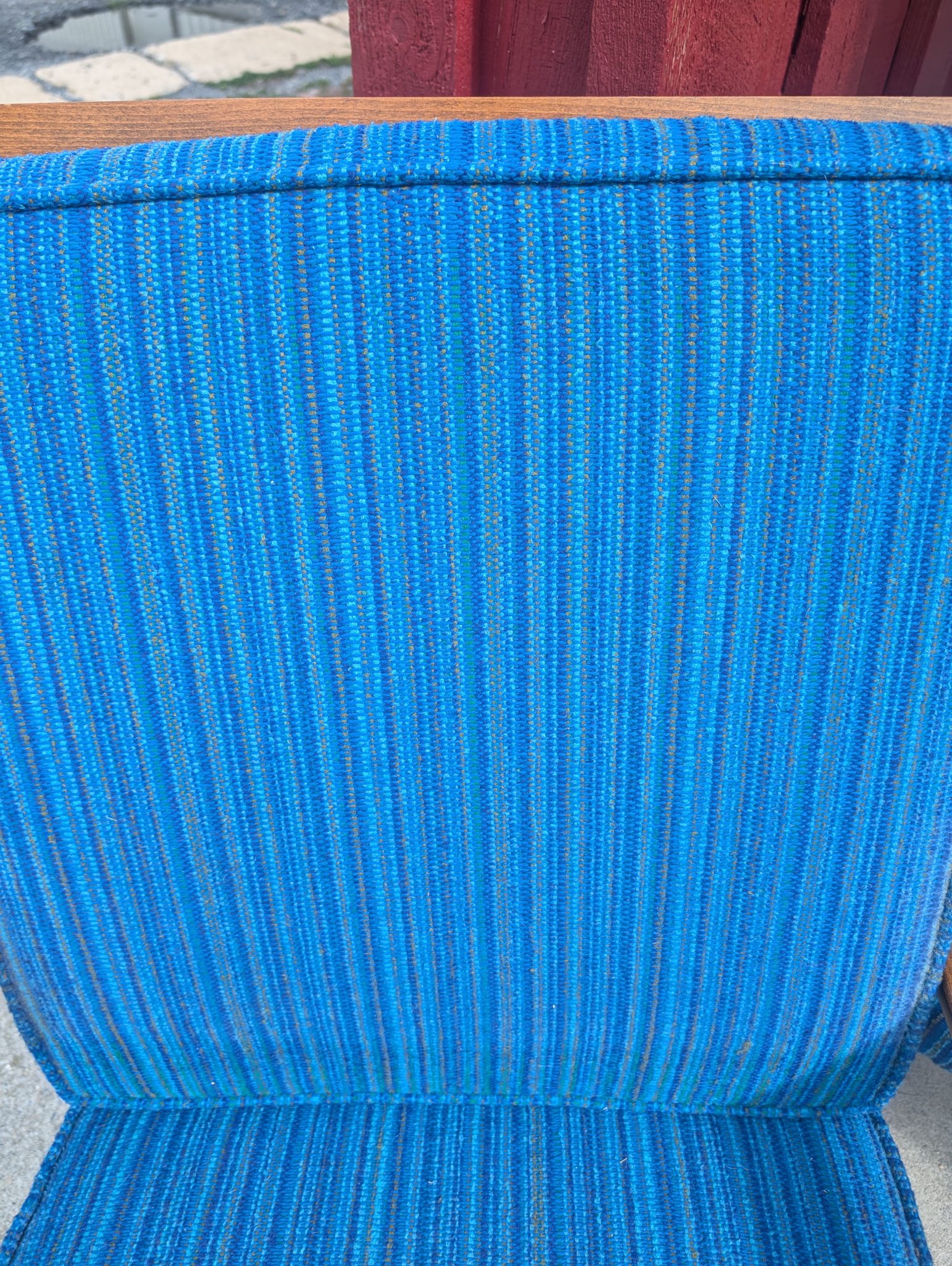Royal Blue MCM Jackhammer Sofa Futon and Chair Set | Roth & Brader ...