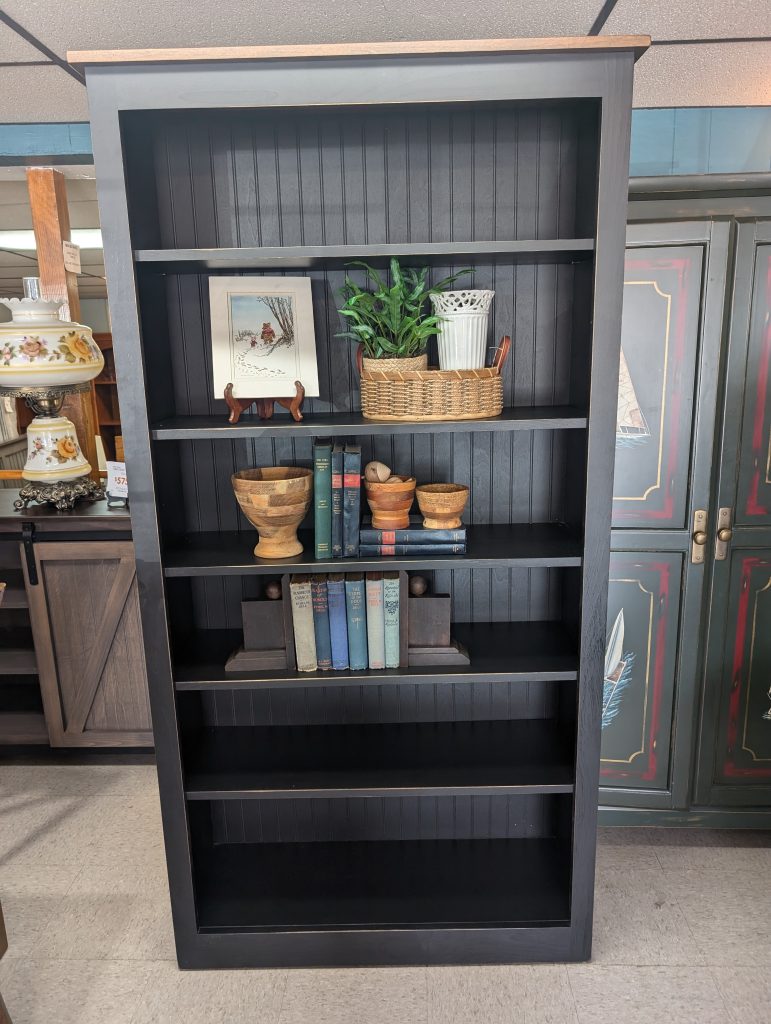 Real Wood Black Bookcase | Roth & Brader Furniture
