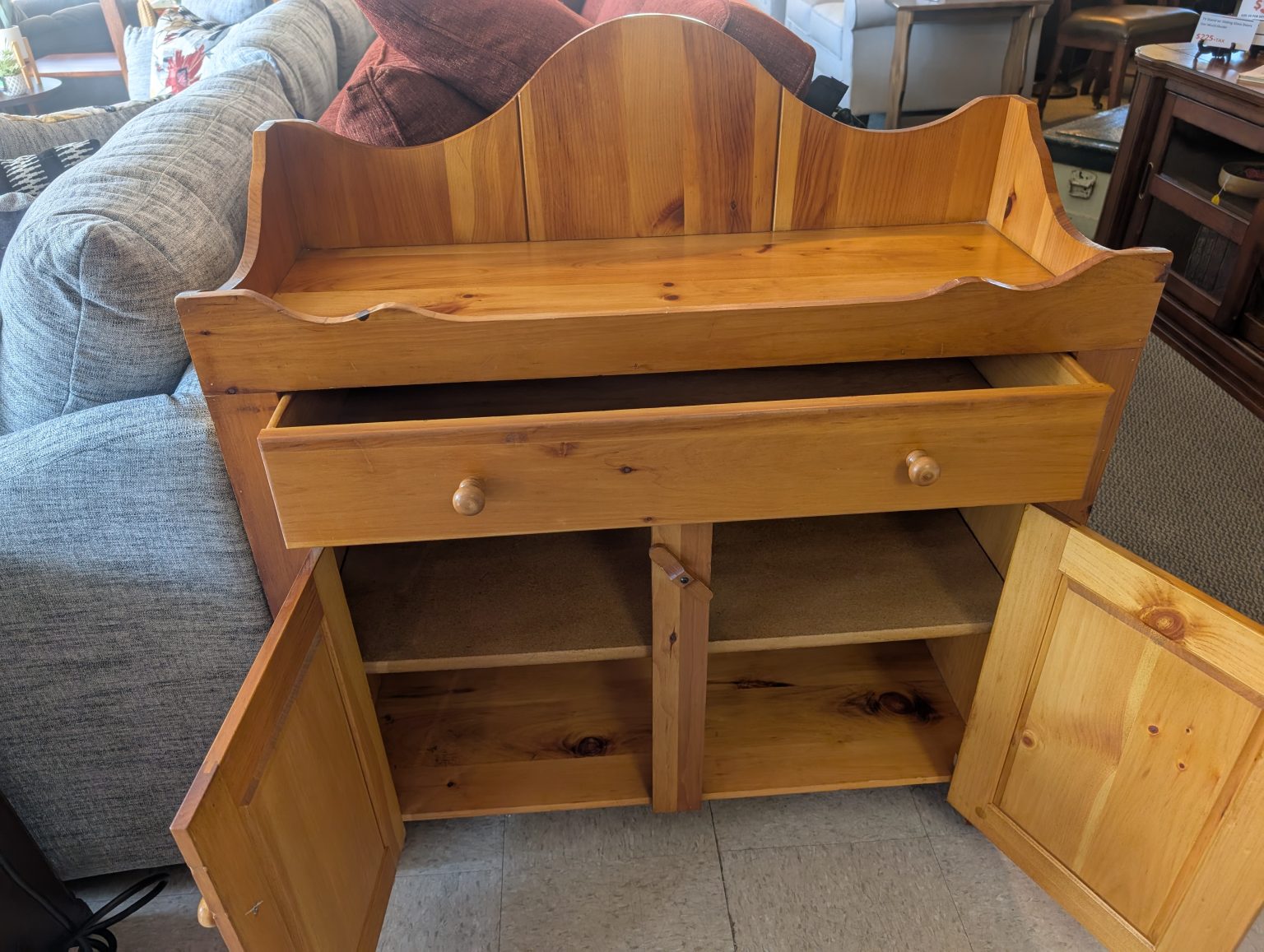 Pine Wood Storage Cabinet | Roth & Brader Furniture