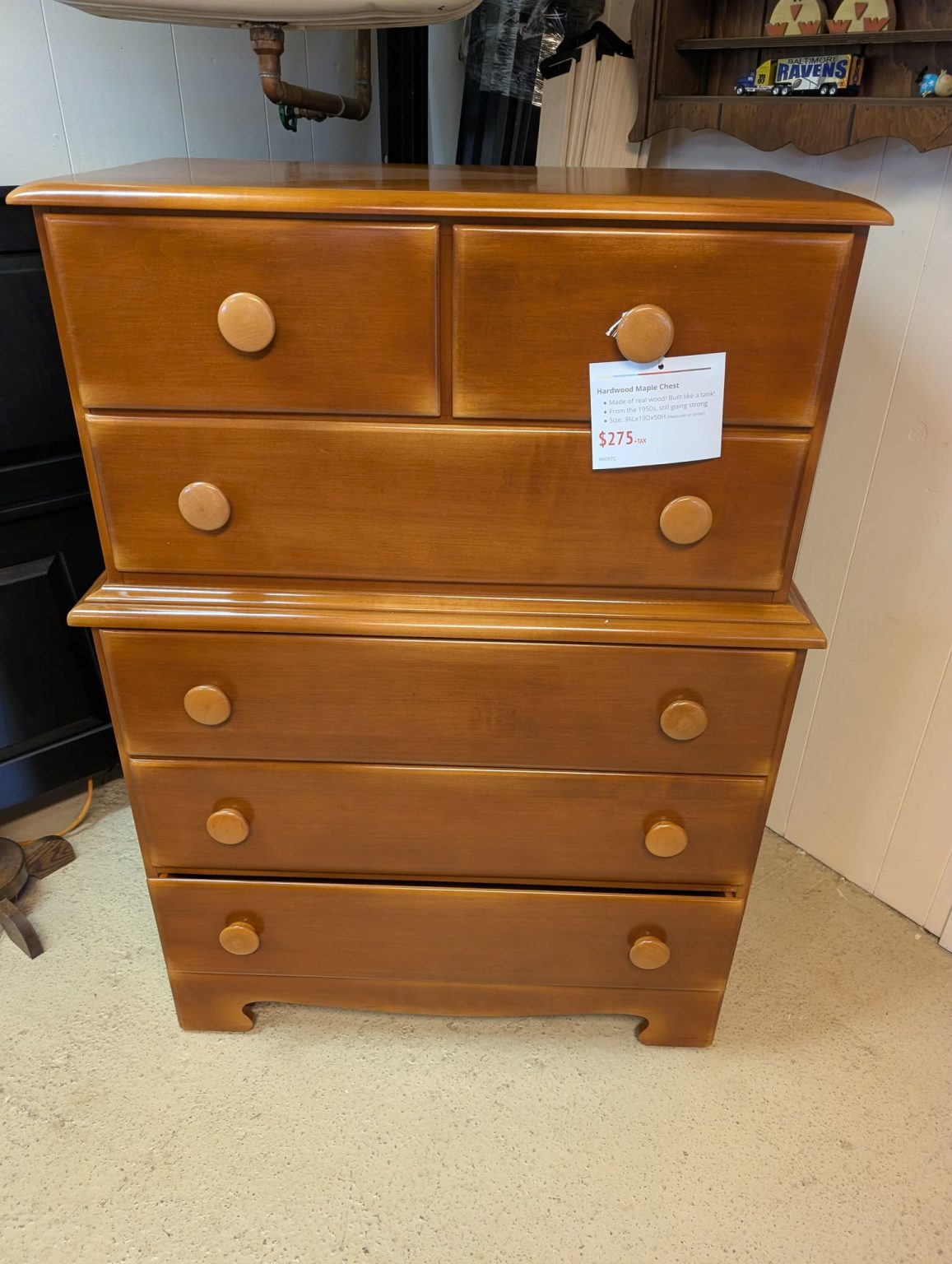 Hardwood Maple Chest | Roth & Brader Furniture