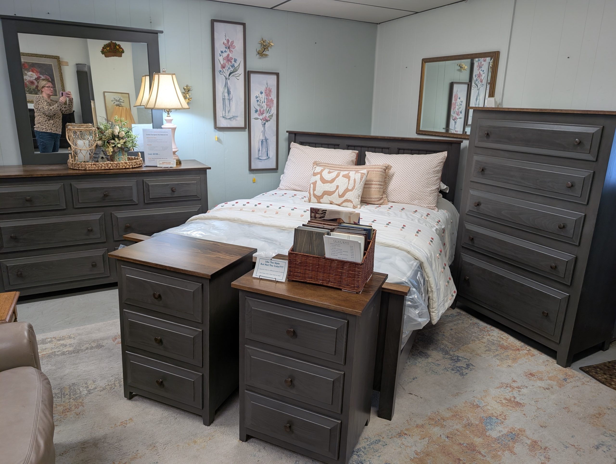 Granite Gray Queen Bedroom Set | Roth & Brader Furniture